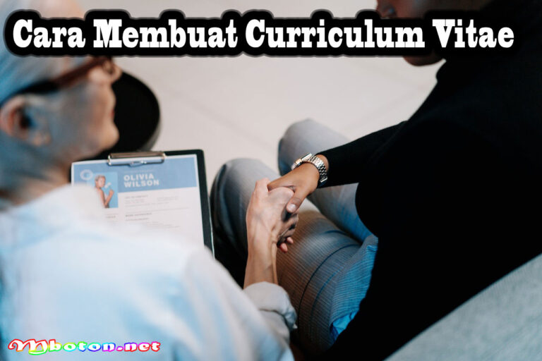 Panduan Curriculum Vitae CV Jenis, Membuat, Format & Contoh - Mboton