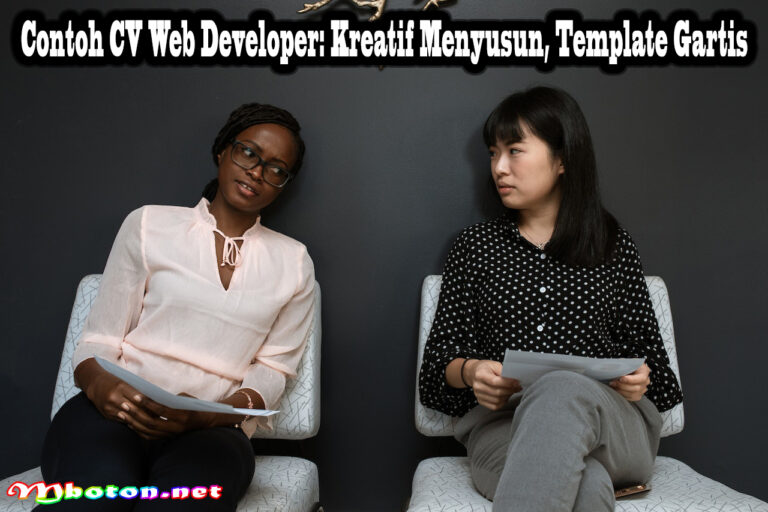 Contoh CV Web Developer: Kreatif Menyusun, 3 Template Gartis - Mboton
