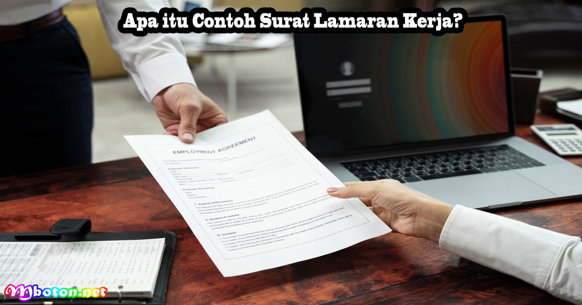 10 Contoh Surat Lamaran Kerja Simple Baik Terbaru - Mboton