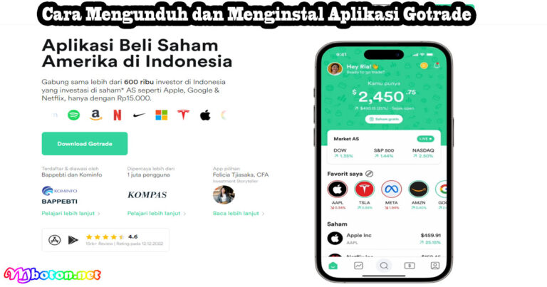 Cara Menggunakan Aplikasi Gotrade Beli Saham Amerika - Mboton