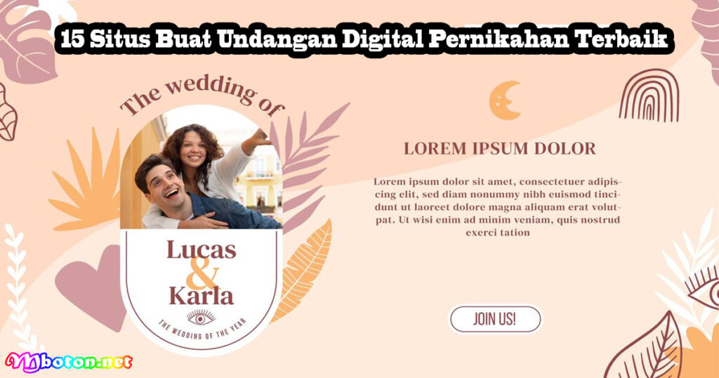 15 Situs Buat Undangan Digital Pernikahan Terbaik - Mboton