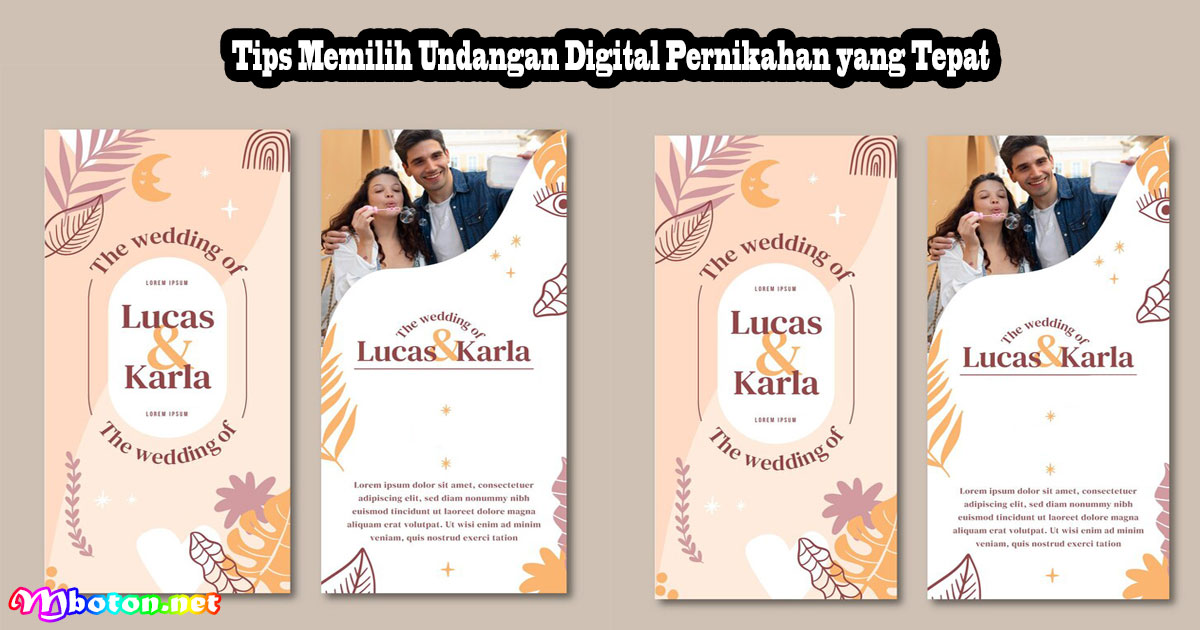 15 Situs Buat Undangan Digital Pernikahan Terbaik - Mboton