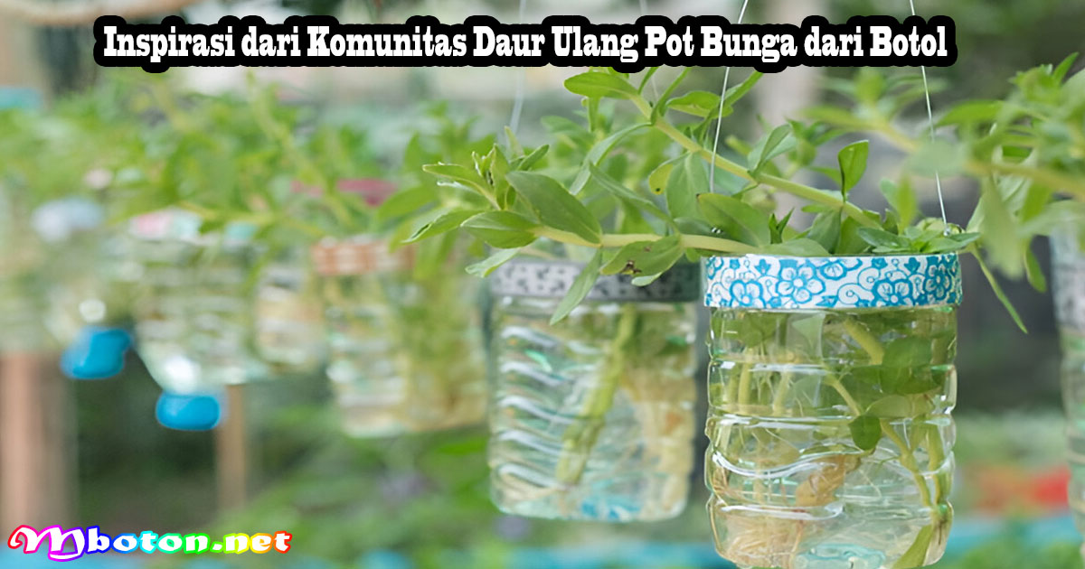 10 Sederhana Cara Membuat Pot Bunga Dari Botol - Mboton